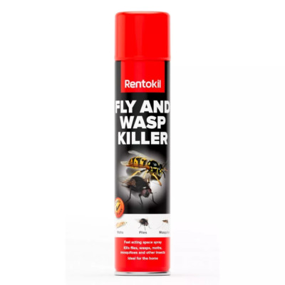 Rentokil Fly & Wasp Killer Strong Fast Acting Space Spray Ideal For ...