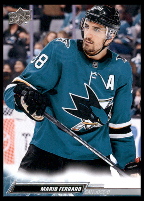 2022 Upper Deck #144 Mario Ferraro San Jose Sharks Hockey Card | eBay