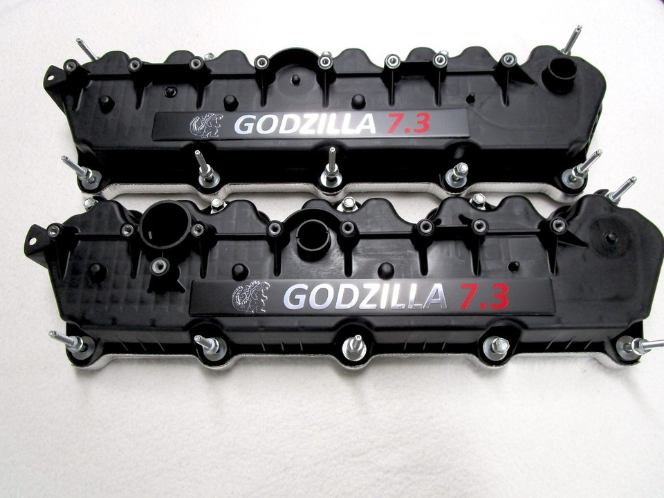 FORD 7.3 GODZILLA V8 VALVE COVER RAISED EMBOSSED METAL EMBLEMS PR 2022 ...