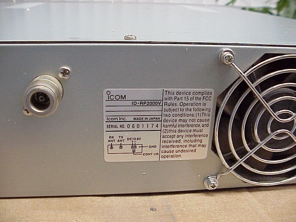 ICOM D-STAR ID-RP2000V VHF Digital Voice Repeater Good Used Condition ...