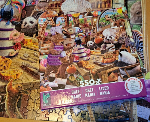 Chef MANIA 550 Piece Colorful Jigsaw Puzzle Ceaco Steve Sundram ...