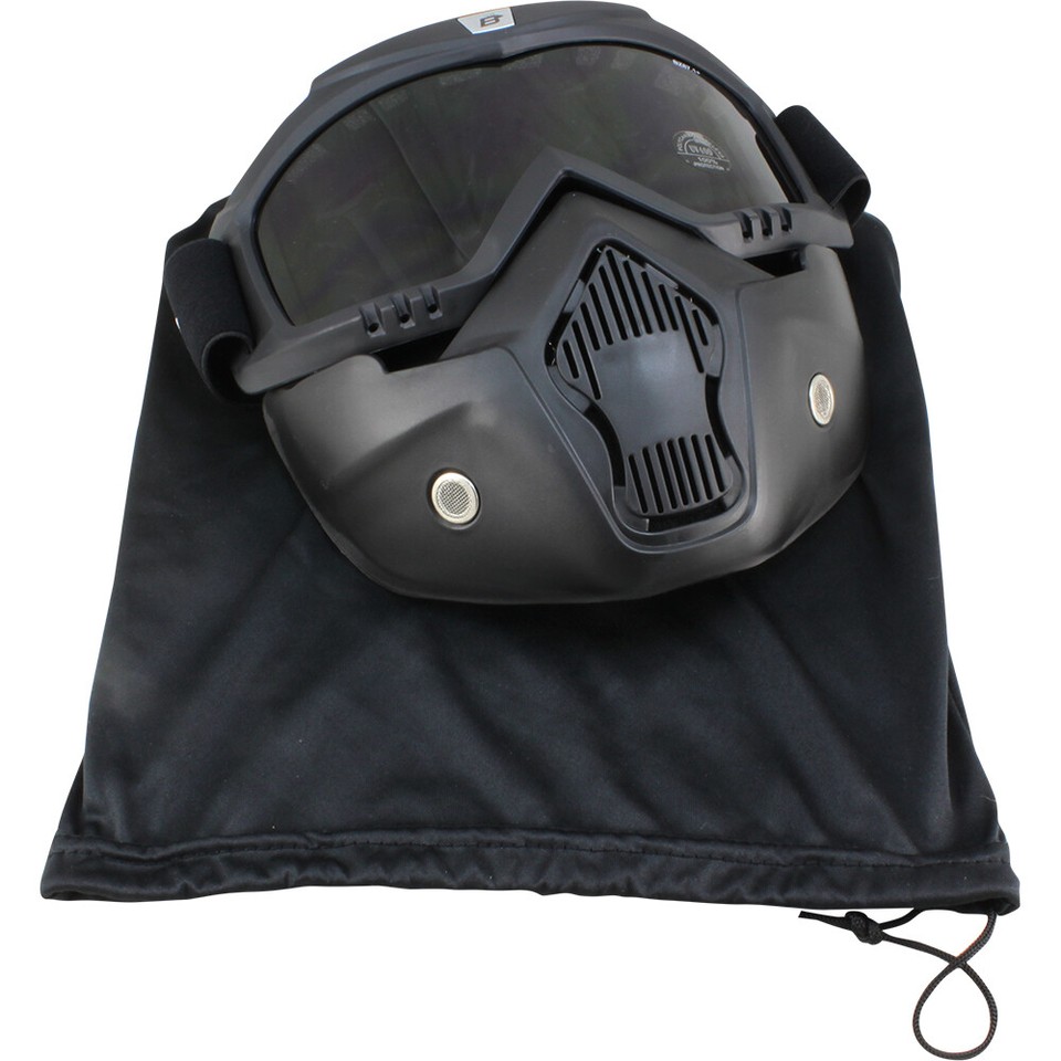 ATV Goggles Full Face Mask Foam Padded Shatterproof Anti Fog Smoke Lens ...