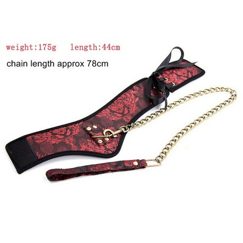 Sexy Retro Collar Binding leash chain Slaves Neck Harness Cosplay ...