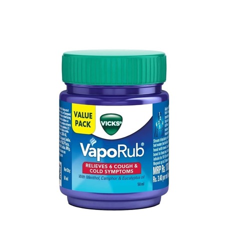 Vicks VapoRub Rub Congestion Cold Headache Relief Menthol Eucalyptus ...
