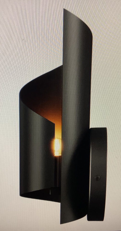Wade Logan Arindra Modern Wall Sconce Matte Black New Open Box 9.8 ...