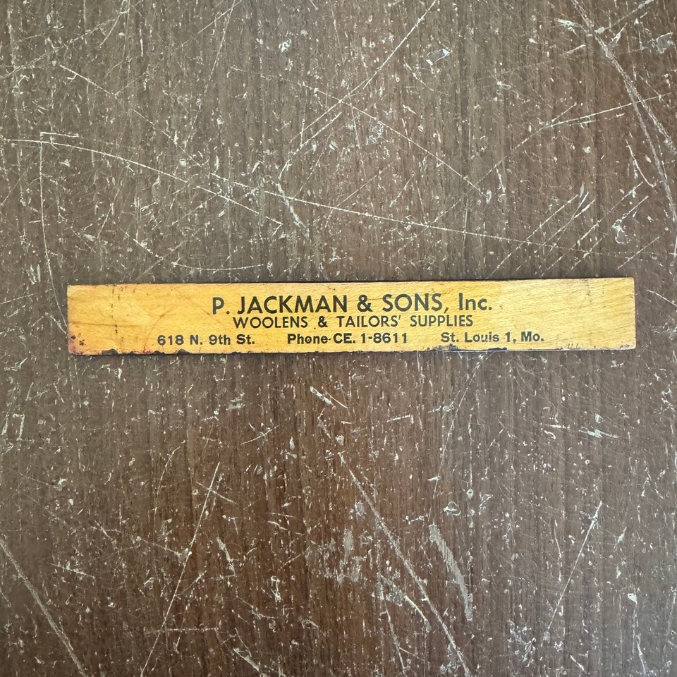 P. Jackman & Sons St. Louis MO Woolen & Tailor's Supplies 6 ...