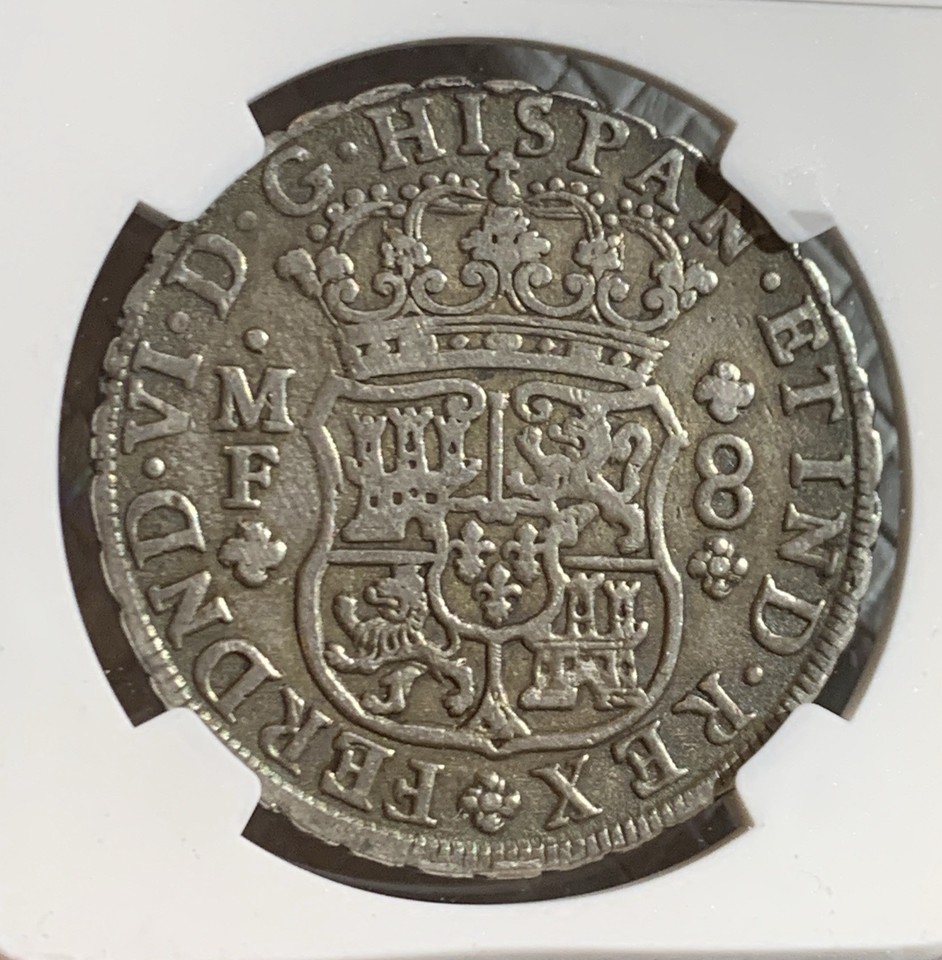 1748 MEXICO PILLAR 8 REALES SILVER COIN NGC VF | eBay