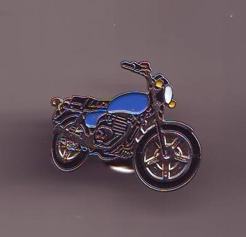Pin's Pins Metal - jolie moto type route bleu noir | eBay