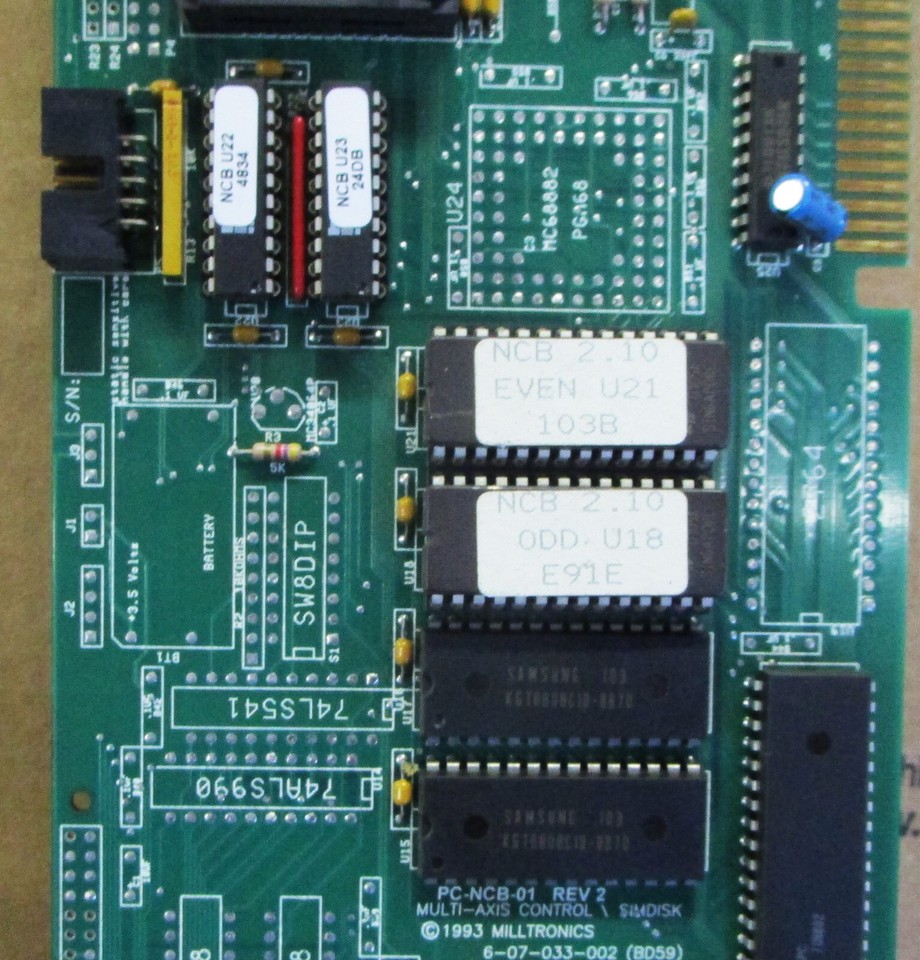 MILLTRONICS CIRCUIT BOARD PC-NCB-01 Rev 2 6-07-033-002 (BD59) BD-121 ...