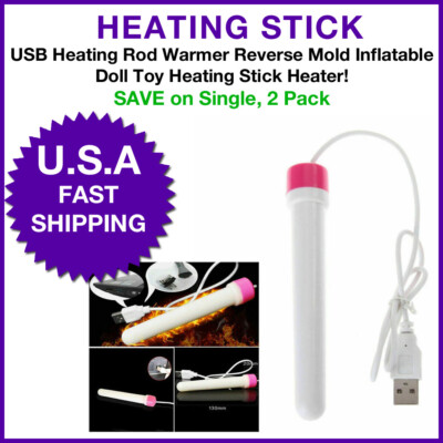 USA USB Heating Rod Warmer Reverse Mold Inflatable Doll Toy Heating ...