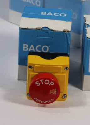 Baco 100916 Emergency Stop Push Pull Safety Button LBX117410, surface ...