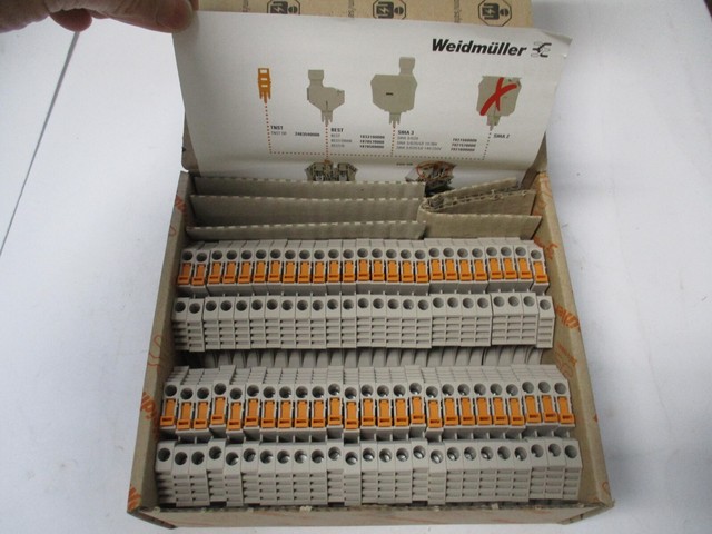 Weidmuller 7910180000 Wtr4 Terminal Block 300v 10a AWG 22 to 10 (pack ...