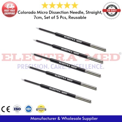 Colorado Micro Dissection Needle Straight 7cm(Set Of 5) REUSABLE ...