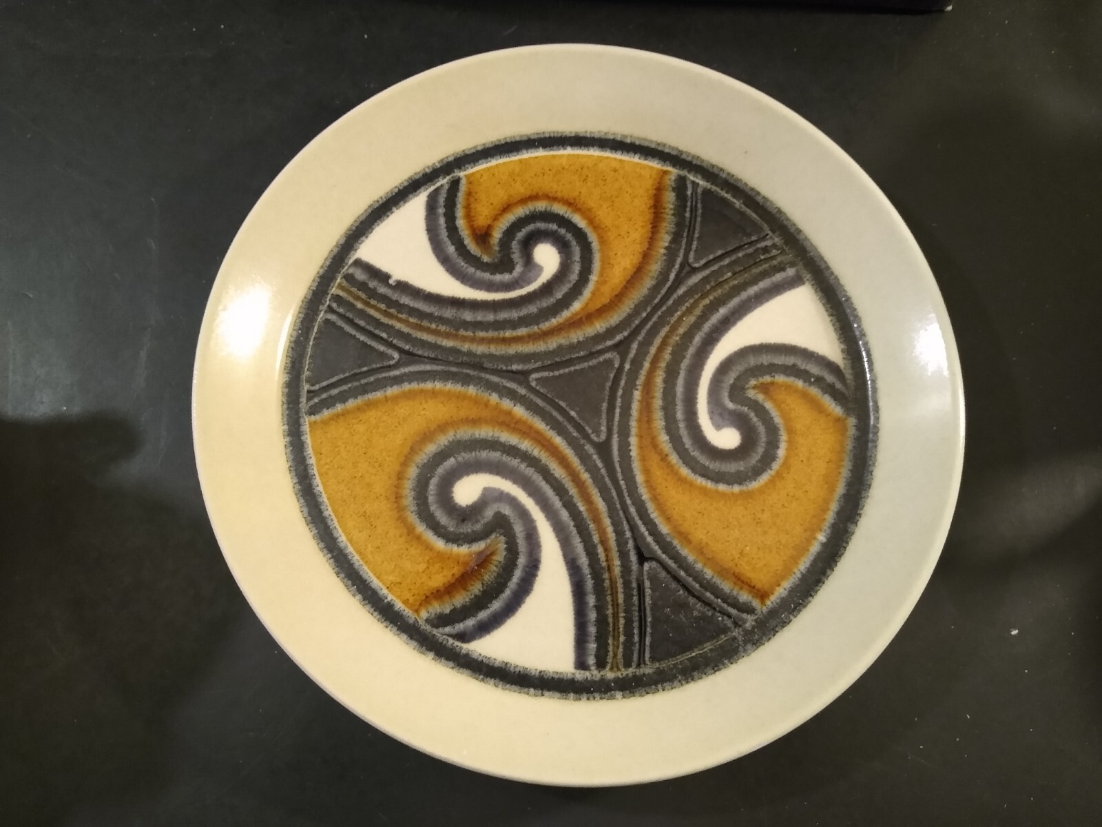 Crown Lynn Earth Stone Polynesia Salad Plate from New Zealand | eBay