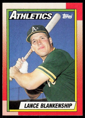 1990 Topps 132 Lance Blankenship Oakland Athletics | eBay