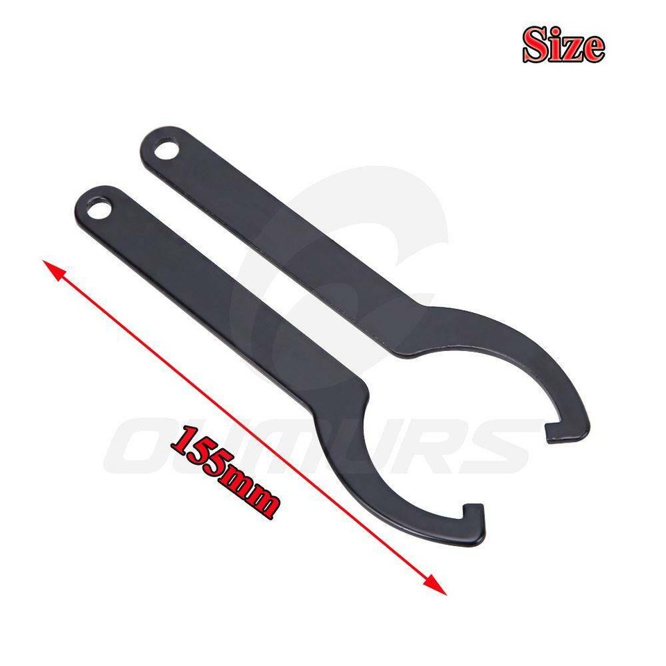 Universal 2pcs Motorcycle Shock Tool Spanner Wrench For ATV Snowmobile ...