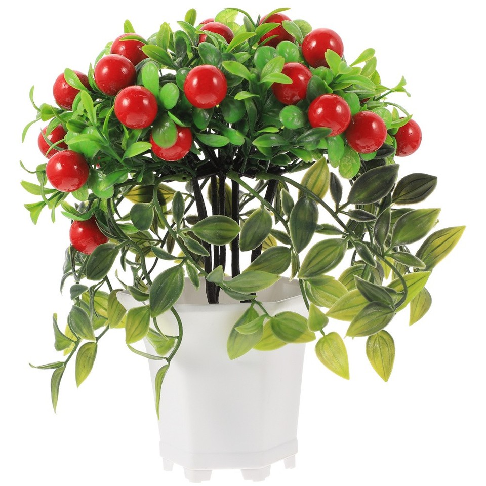Indoor Artificial Plants Plastic Fruit Decoration Realistic Fake | eBay ...
