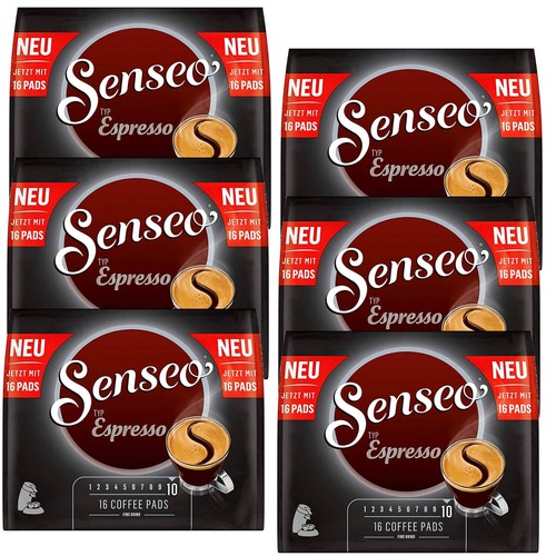 6x 16 Senseo Café Pads Type Espresso Intensif Et Fort Find Grind Force ...