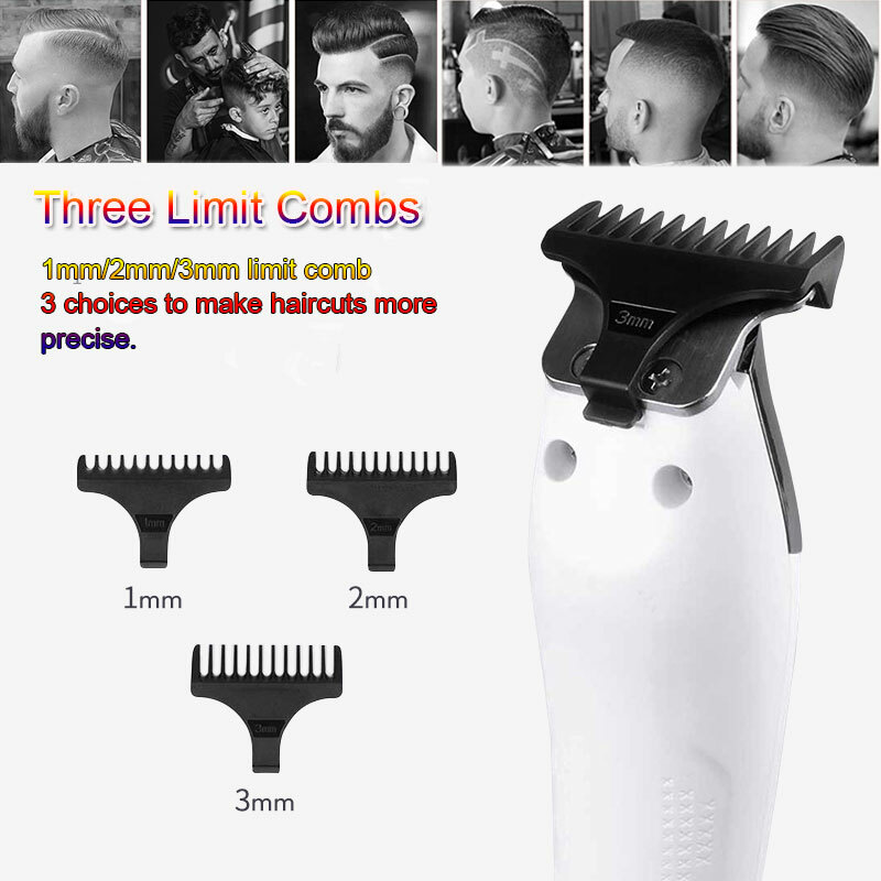 Metal Pro Electric Hair Clippers Rechargeable Hair Trimmers Haircut ...
