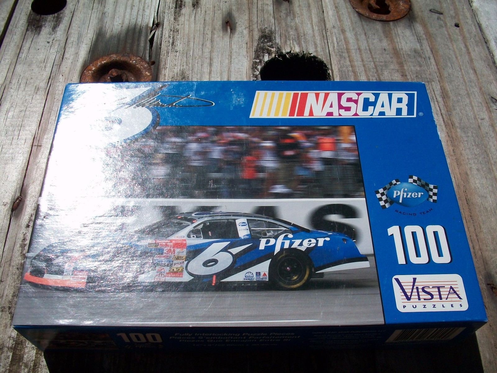 100 Piece Puzzle Nascar pfizer Mark Martin 12 x 9 | eBay