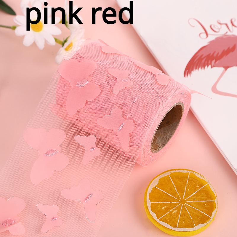 10 Yards Tulle Mesh Ribbon Net 3D Butterfly Trimming Edge Sewing for ...