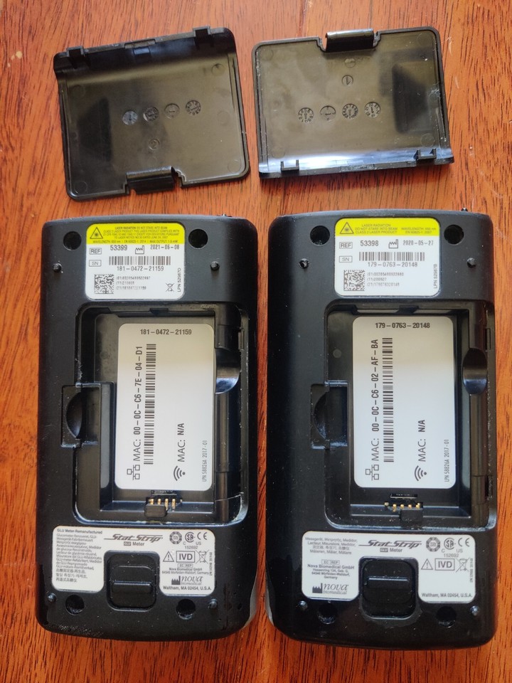 Lot Of 2 Nova Stat Strip GLU Glucose Meter (battery not included) | eBay