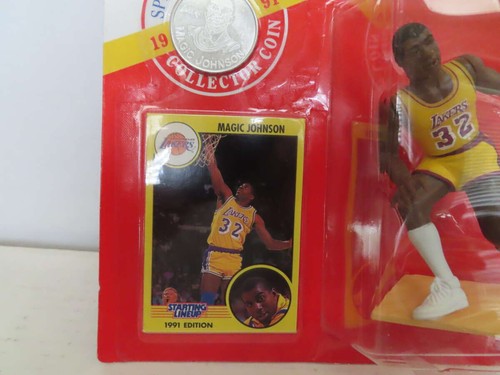 1991 Magic Johnson Lakers Starting Lineup near mint unopen box bm64 | eBay