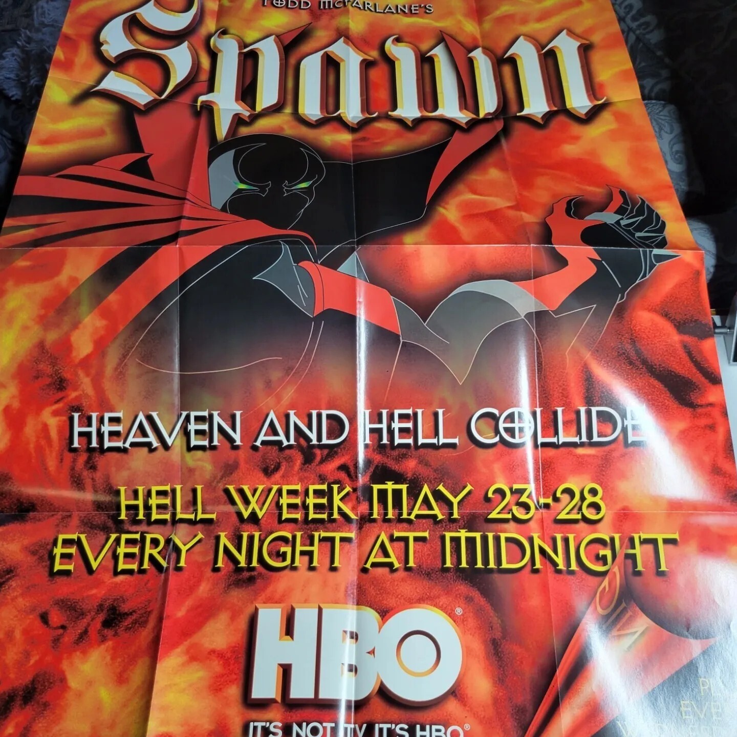 Spawn HBO Full Size Poster. Very Scarce. Nice condition 40x27 | eBay