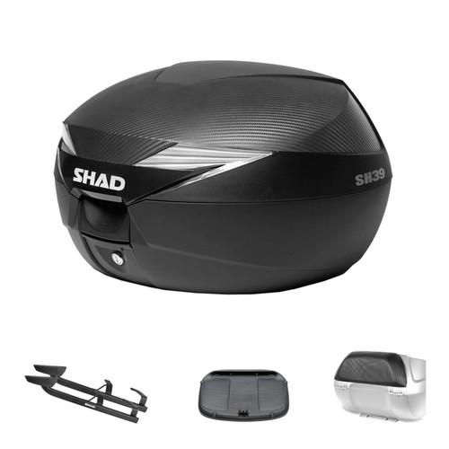 Shad Bauletto SH39 Kit + Luggage Rack Piaggio 400 Beverly Tourer 2012 ...