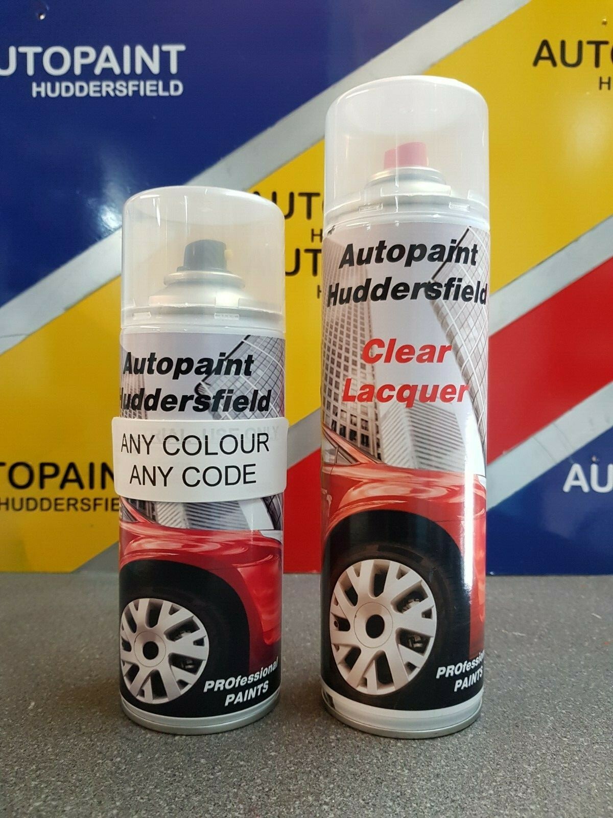 Any Colour Code, Any Car, 2k Acrylic Basecoat Spray Paint Many Amounts ...