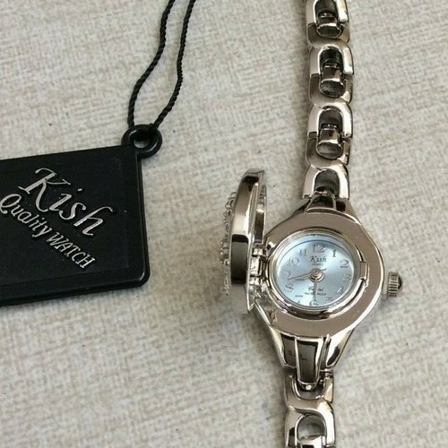 KISH Crystal Blue Cupid Covered Women’s Watch Round Blue Dial ...