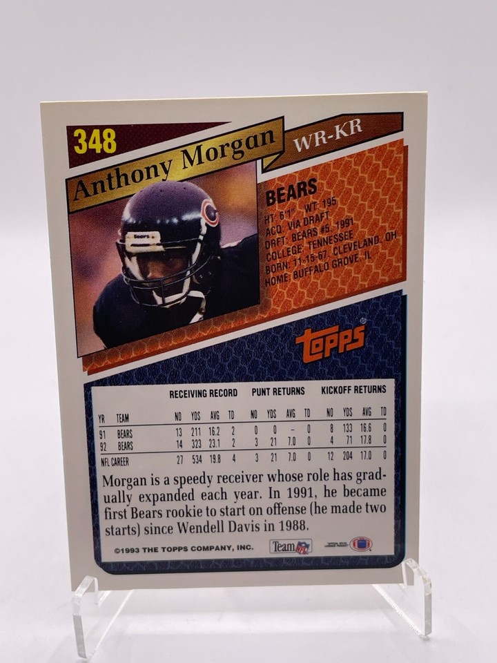 1993 ANTHONY MORGAN Topps #348 Excellent | eBay