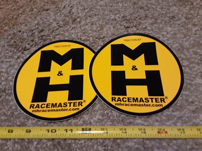 Lot of 2 Classic M H Racemaster Slicks Racing Decals Stickers Outlaw ...