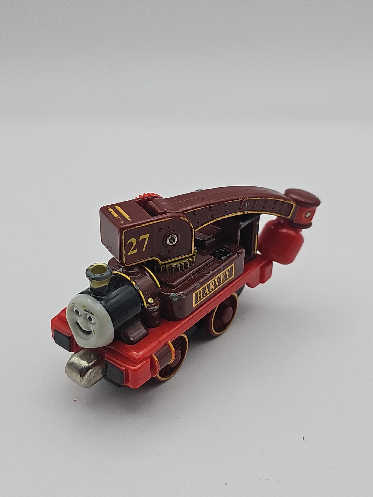 Thomas the Train HARVEY CRANE TANK Engine Metal 2003 Take n Play Along ...