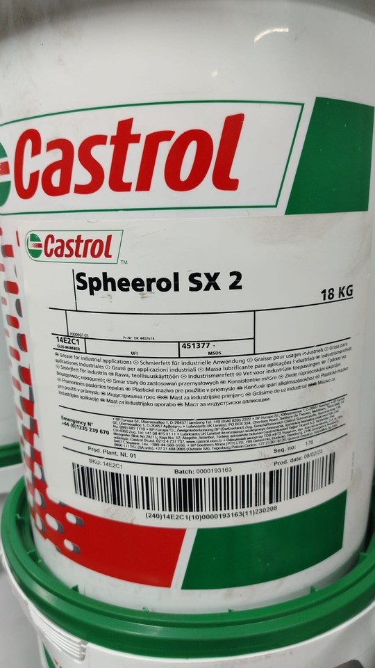 Castrol Spheerol SX2 Grease 18kg INDUSTRIAL LUBRICANT | eBay UK