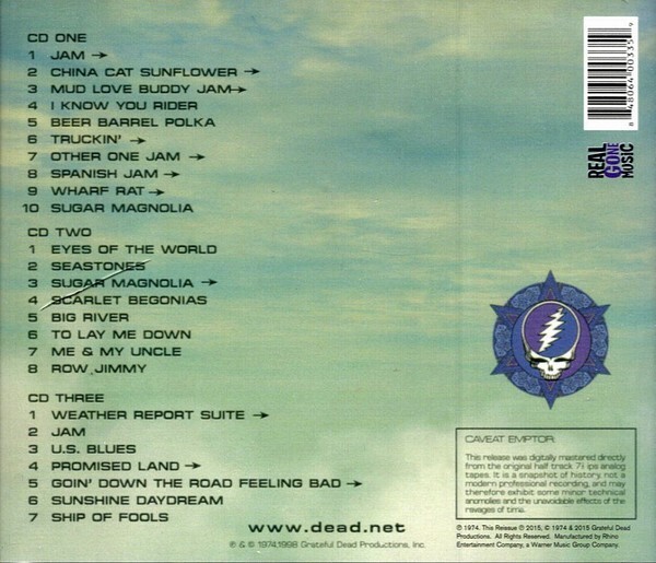 GRATEFUL DEAD Dick's Picks Vol. 12 3CD 6-26-74 Providence/6-28-74 ...