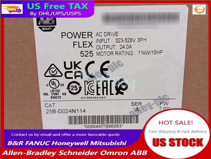 25B-D024N114 PowerFlex 525 AC Drive AB 25B-D024N114 New 1pcs | eBay