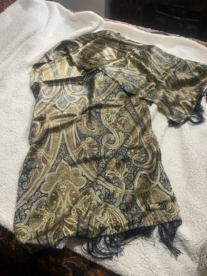 - Zilli 100% Silk Paisley Scarf – Made in France – 70 In. By 19in. New ...