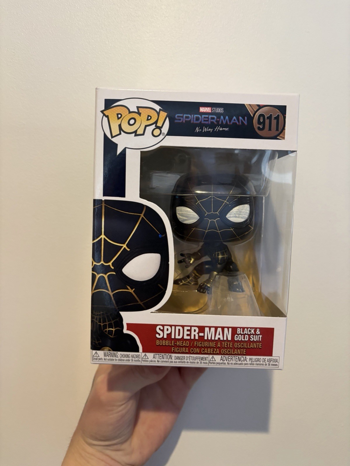 Funko Pop Spider-Man Black and Gold Suit #911 Marvel | eBay UK