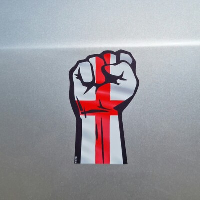 England English Flag Solidarity Fist Vinyl Sticker Decal For Car Van ...