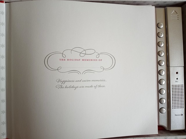 Hallmark Recordable Holiday Memory Photo Album Audio Book Memories for ...