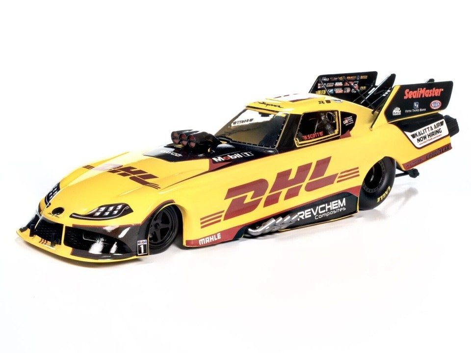 TOYOTA GR SUPRA NHRA FUNNY CAR TODD "DHL" 2024 1/24 MODEL BY AUTO WORLD ...