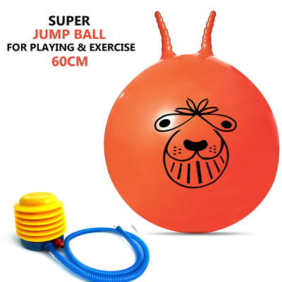 60CM RETRO LARGE SPACE HOPPER TOY ADULT KIDS BOUNCE WITH FREE PUMP ...