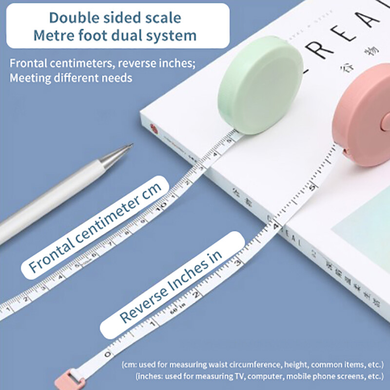 Mini Round Three Circumference Measuring Ruler Self Retracting Tape ...