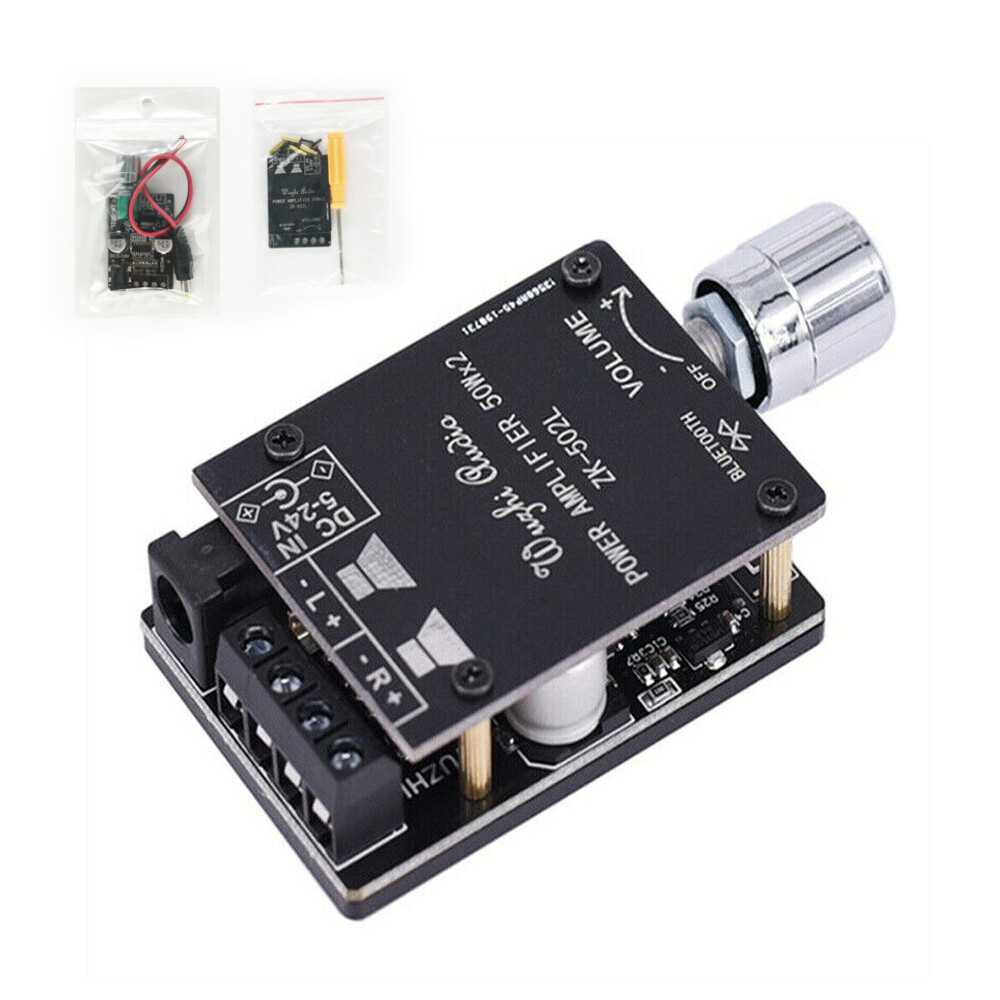 MINI Bluetooth 5.0 Wireless Audio Digital Power Amplifier Stereo Board ...