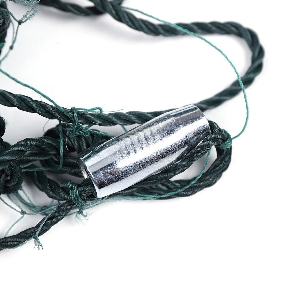 33Ft or 65Ft Fishing Drag Net Beach Seine Bait Fish Mesh with Floats US ...