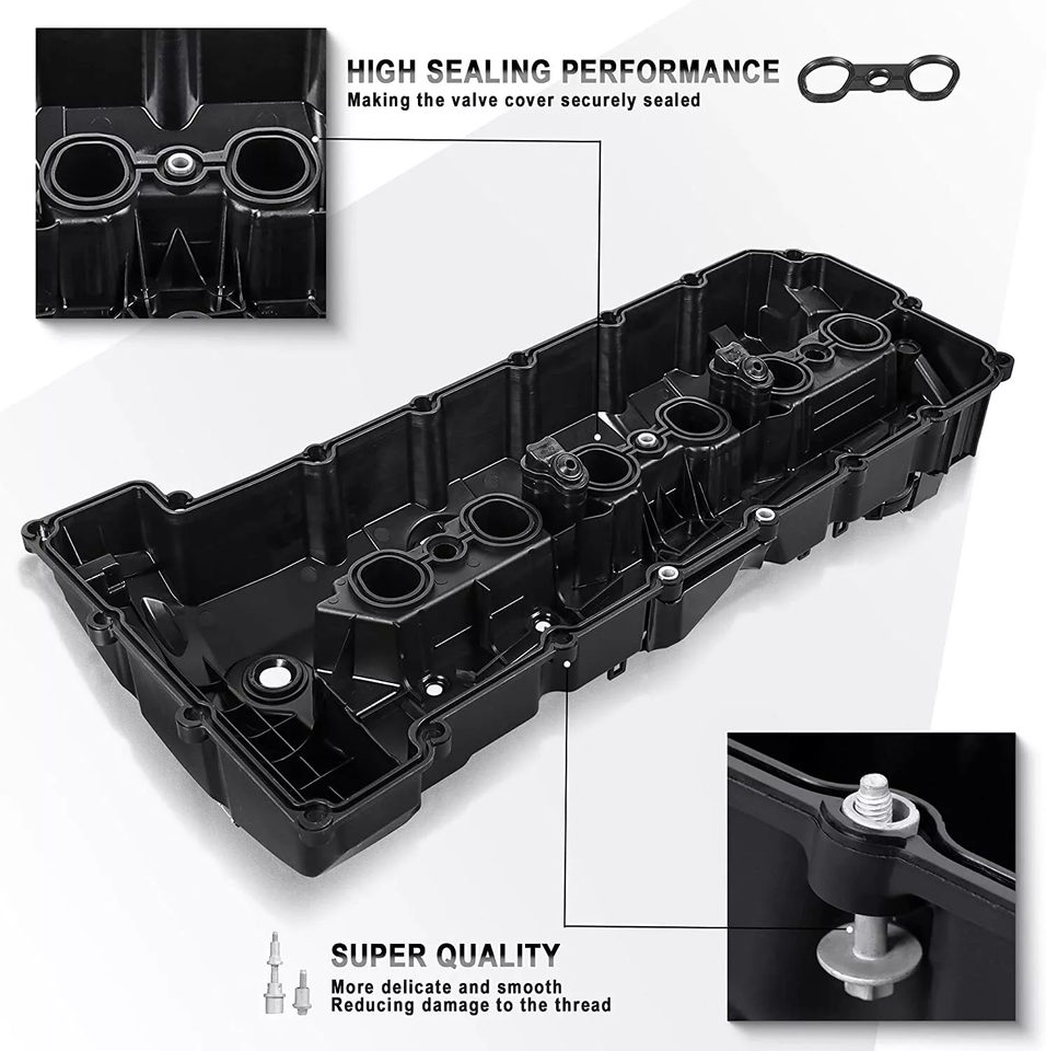 Valve Cover w/ Gasket & Bolts For BMW E70 E82 E90 X5 128i 328i 528i ...