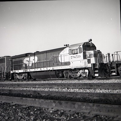Southern Pacific SP GE B30-7 Locomotive #7859 - Orig B&W Railroad Negative | eBay