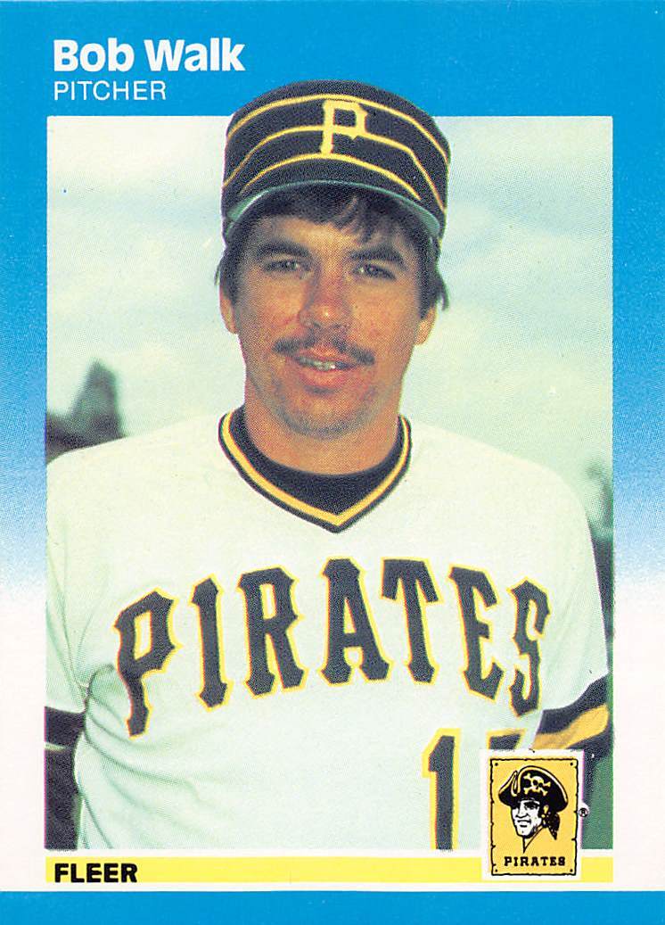 Bob Walk 1987 Fleer 623 Pittsburgh Pirates BASEBALL Card | eBay