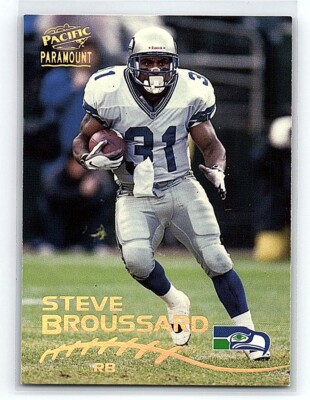 1998 Pacific Paramount Steve Broussard Seattle Seahawks #215 Gold foil ...